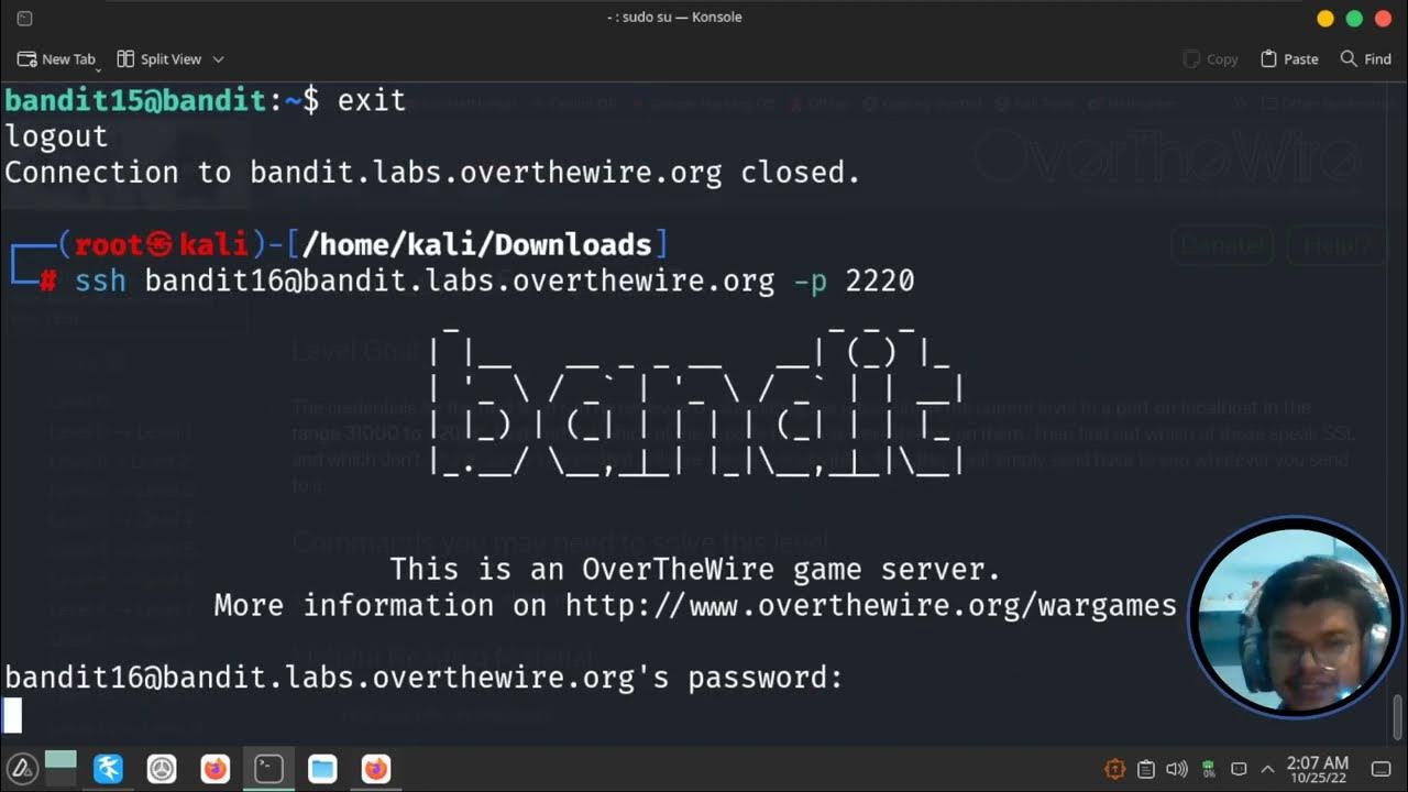 Bandit Walkthrough in Hindi | Bandit Wargames walkthrough | Bandit CTF Solutions Level 15-18 ...