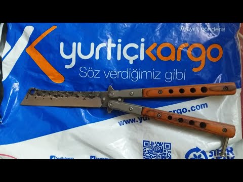 Ahşap saplı kelebek çakı tanıtımı / instagram sayfası