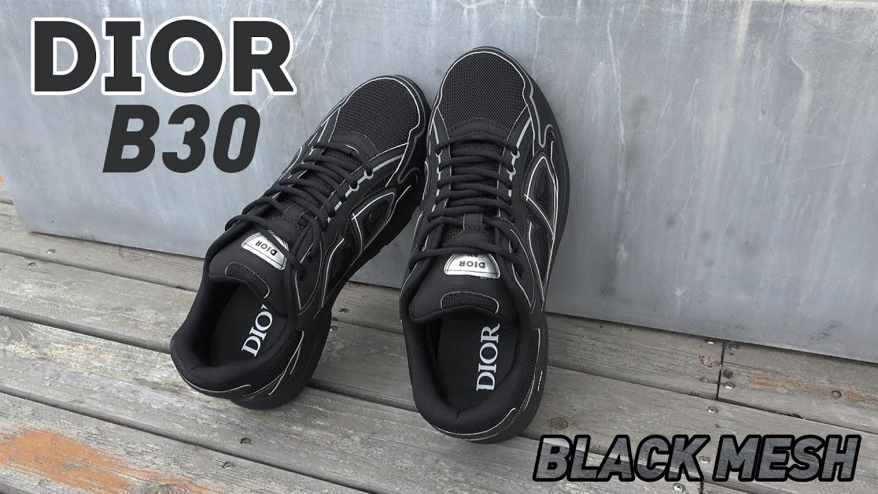 Dior's B30 Sneaker Total Black/ The 7th One/ For Anyone Who Loves Style ...