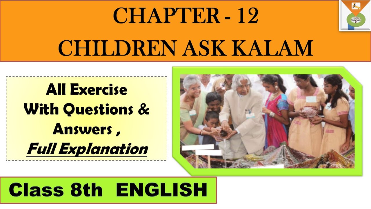 Class 8th English |Chapter-12|Question and Answer(exercise)|CHILDREN ...
