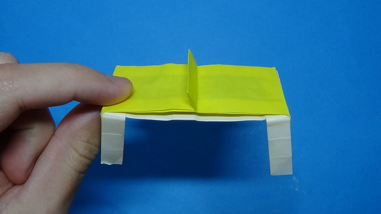 DEMO: Origami Ping Pong Table Designed by Jeremy Shafer - YouTube
