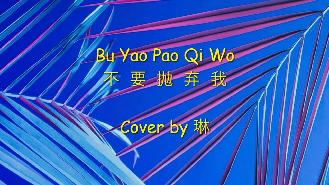 Yao Surong 姚苏蓉 Bu Yao Pao Qi Wo 不要抛弃我 Cover by 琳 - YouTube