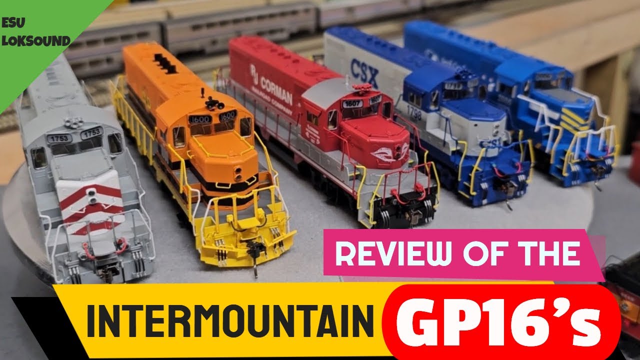 Introducing Intermountain HO Scale GP16's with DCC, ESU LOKSound, Marker Lights, LEDs: Full ...
