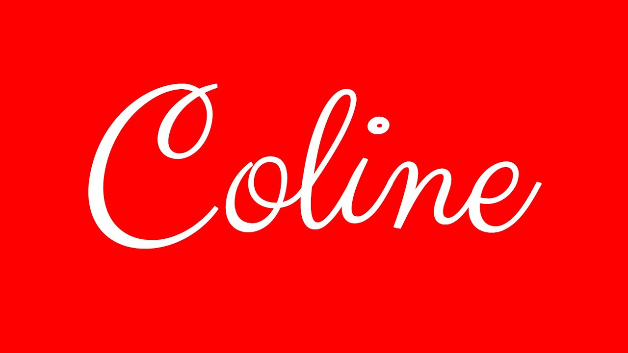 Learn how to Sign the Name Coline Stylishly in Cursive Writing - YouTube