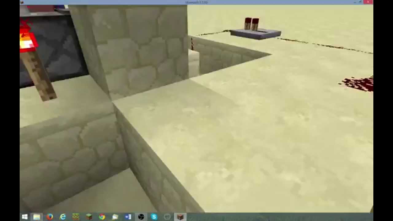 Minecraft - Working 3 by 2 Diagonal Piston Door - YouTube