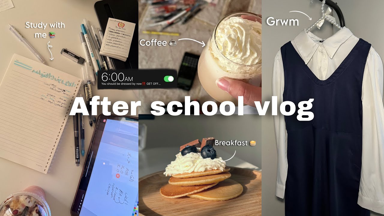 School girl study vlog 5am productive mornings, everyday study routine ...