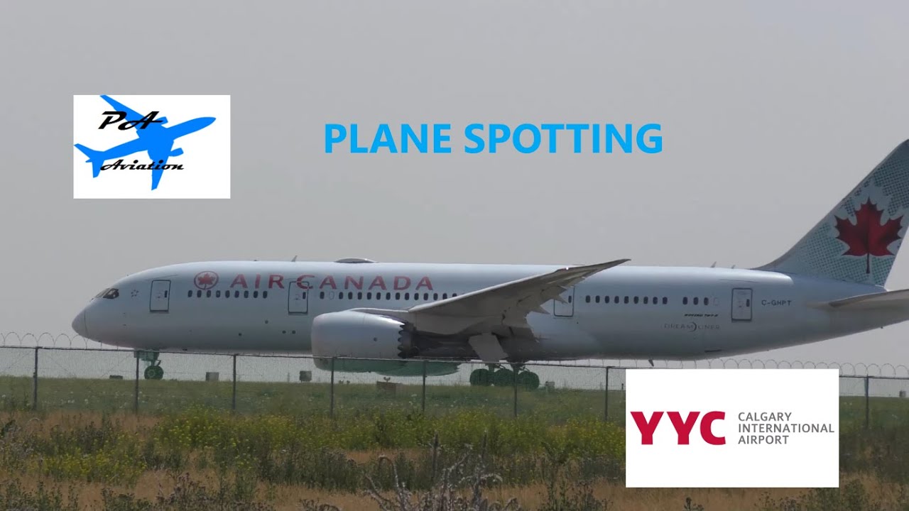 Plane Spotting at Calgary Airport YYC - YouTube
