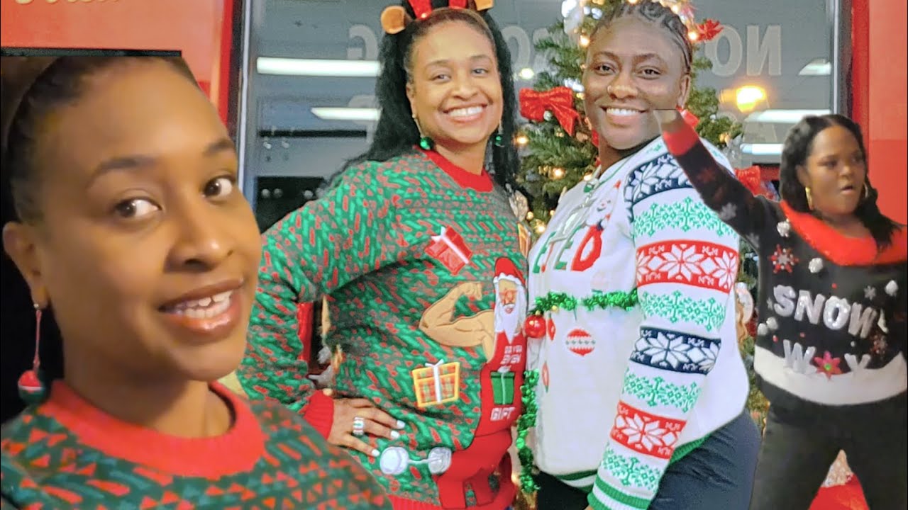 Vlogmas Day 22 Ugly Sweater Christmas Party Youtube