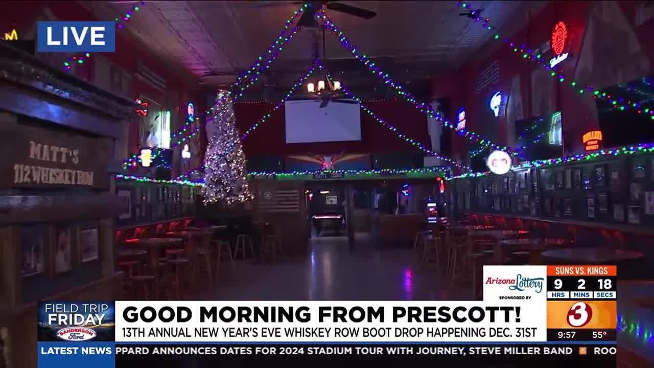 Prescott Preparing For Whiskey Row Boot Drop On NYE YouTube