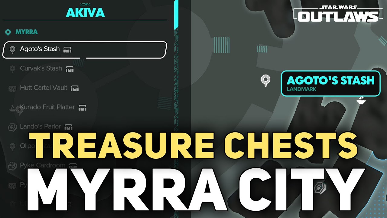 All Myrra City Treasure Chest Locations (AKIVA) Star Wars Outlaws - YouTube