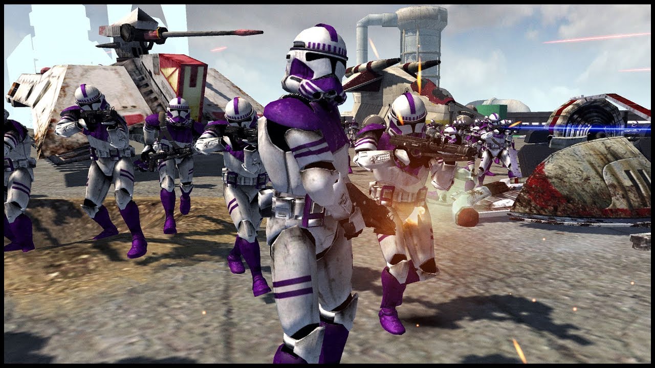 Fully Mobilized CLONE ARMY - Men of War: Star Wars Mod Battle Simulator ...