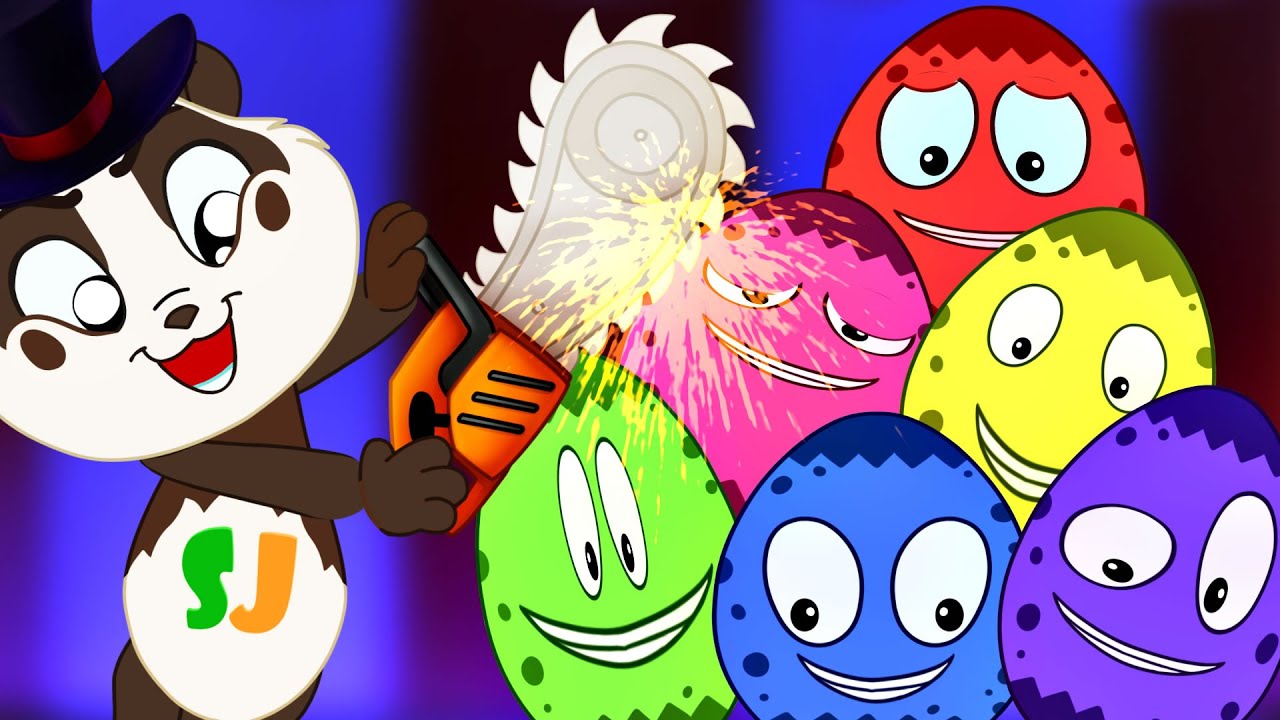 Discover Colors & Wild Animals with Surprise Eggs! | Panda Bo ...