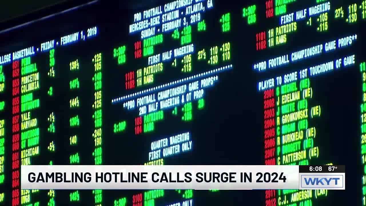 Calls increase to Kentucky gambling help hotline in 2024 - YouTube