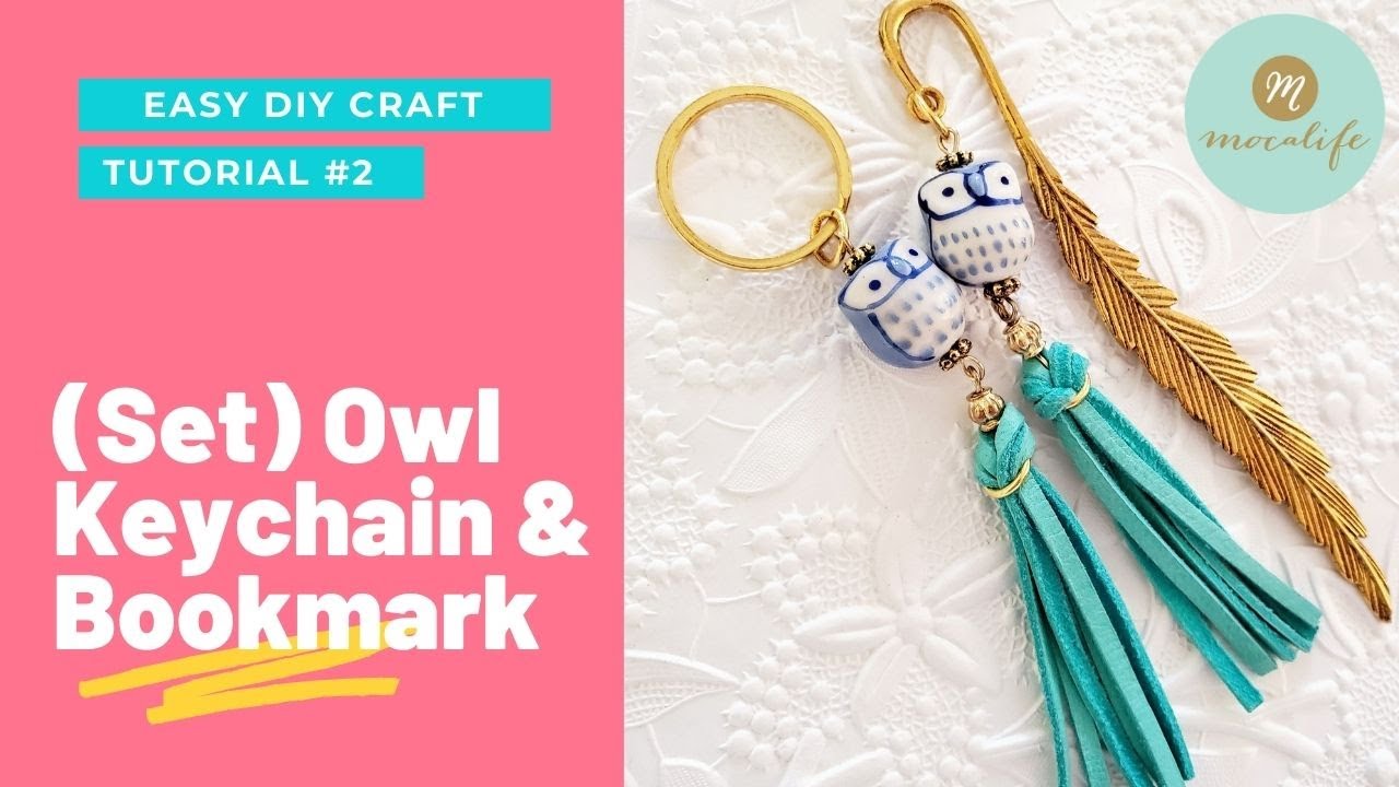 How to Make DIY Beaded Metal Bookmark and Keychain - YouTube