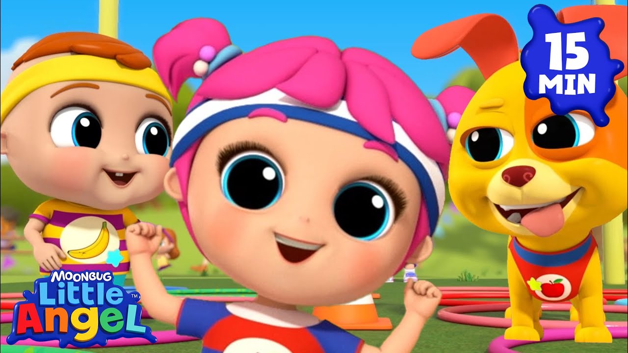 Ultimate Challenge ! 🏅 | 15 MIN LOOP | Little Angel | Kids Songs and ...