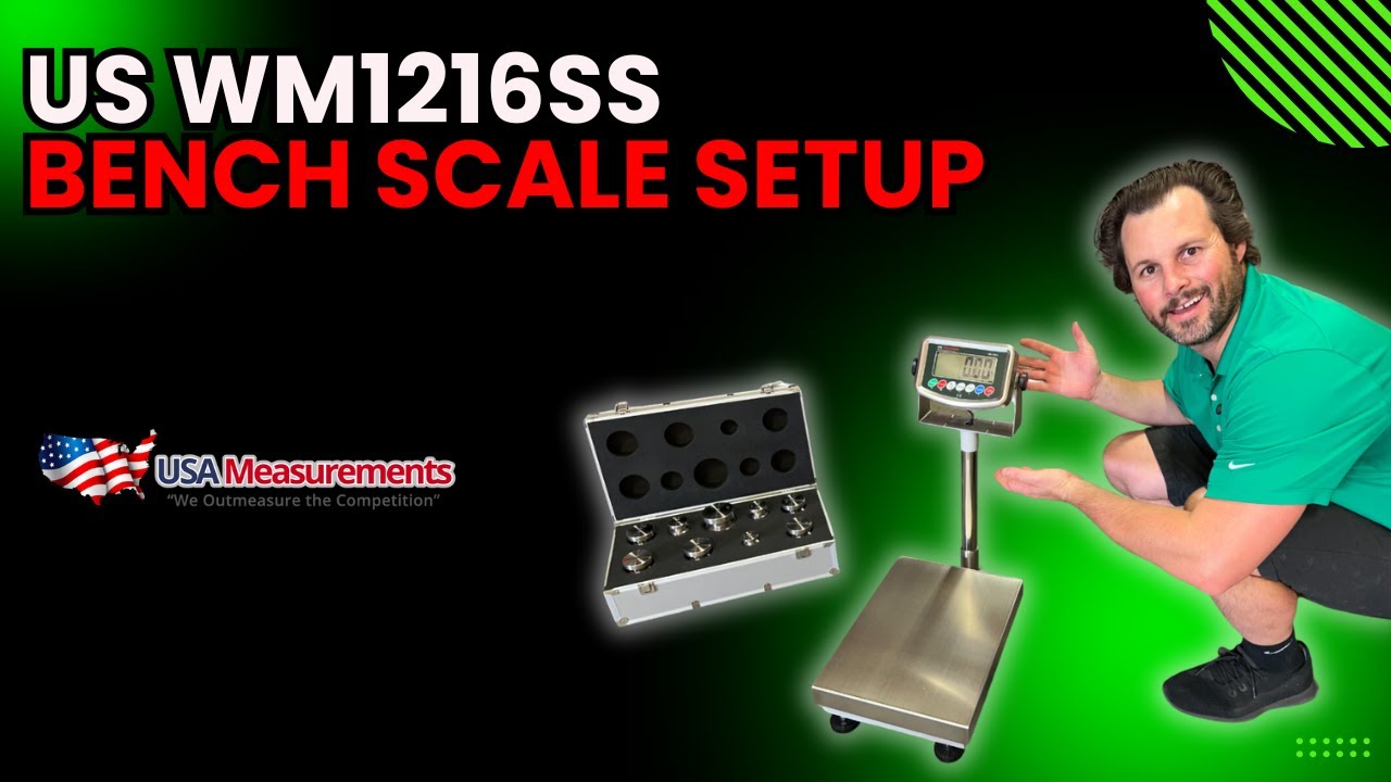 Set-up for the Weighmaster Bench Scale Stainless Steel - YouTube