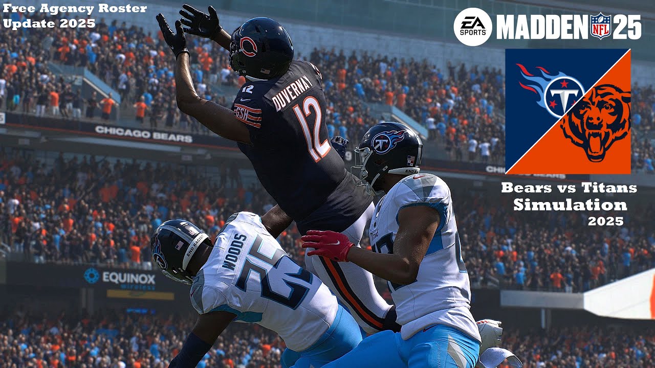 Madden 25 Devin Duvernay Bears vs Jalen Milroe Titans Sim (Madden 26 ...