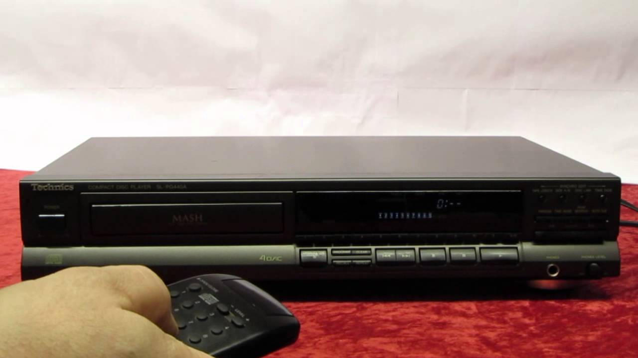 TECHNICS SL-PG440A CD PLAYER + ORIGINAL REMOTE - YouTube