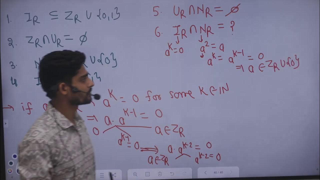 RING THEORY 1.1 | CSIR NET | GATE | IIT JAM | #csirnetmaths #gate | MANISH GOKANI - YouTube
