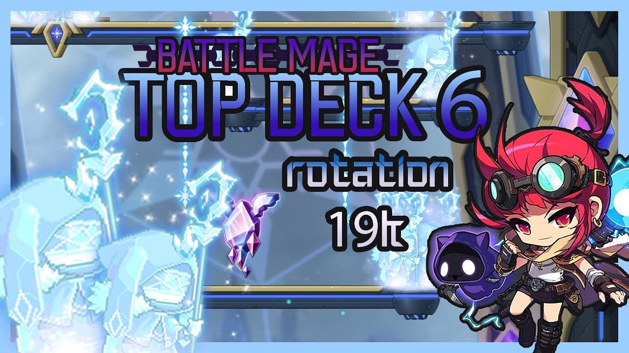 Maplestory Reboot - Arteria Top Deck 6 Battle Mage rotation (19k+/hr ...