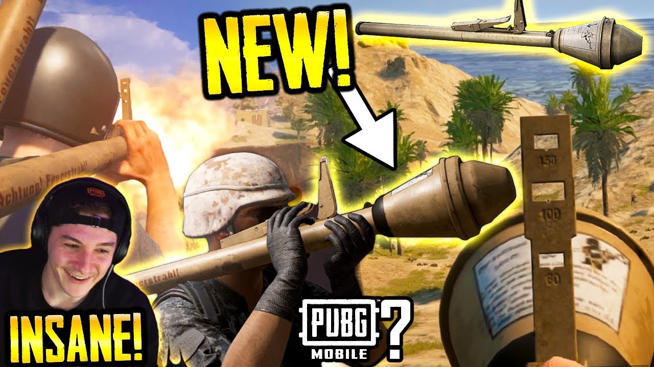 NEW WEAPON in PUBG! PANZERFAUST Rocket Launcher! (Maybe Mobile?) - YouTube