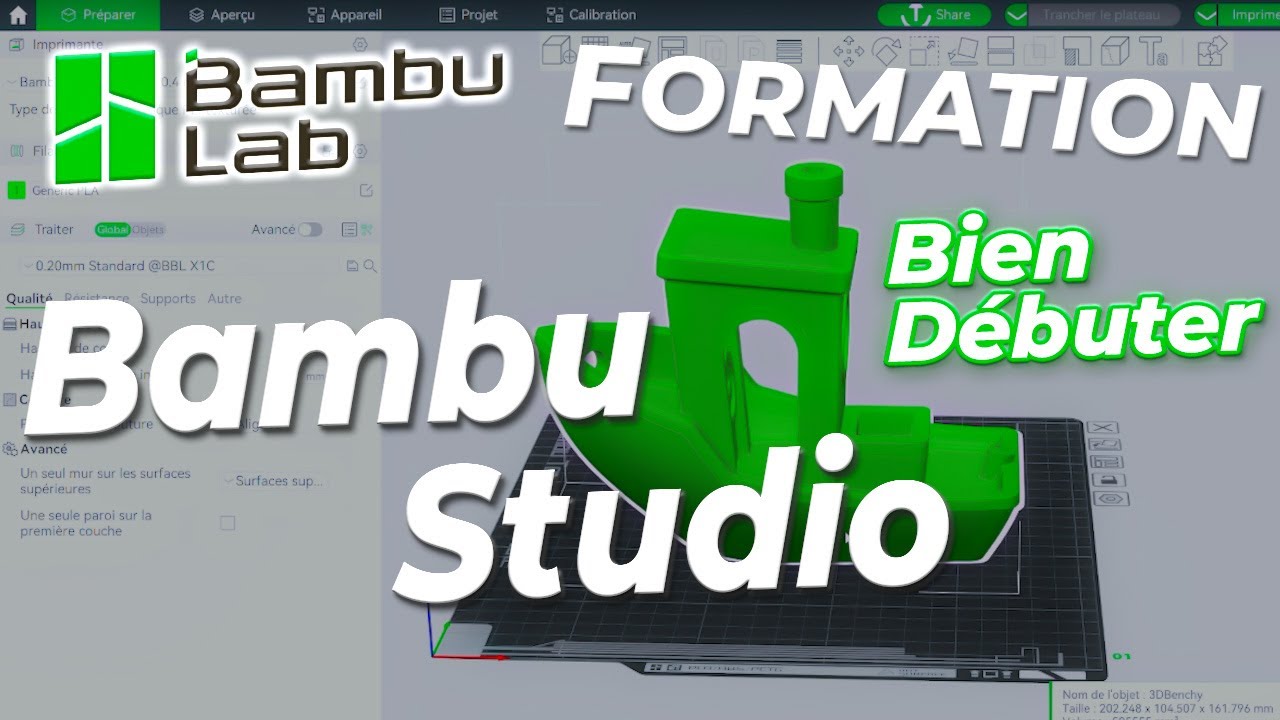 Bien débuter dans l’impression 3D avec Bambu Studio • Formation #bambu ...
