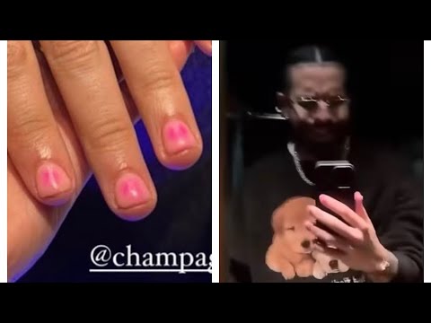 Drake feeling sassy with pink nails - YouTube