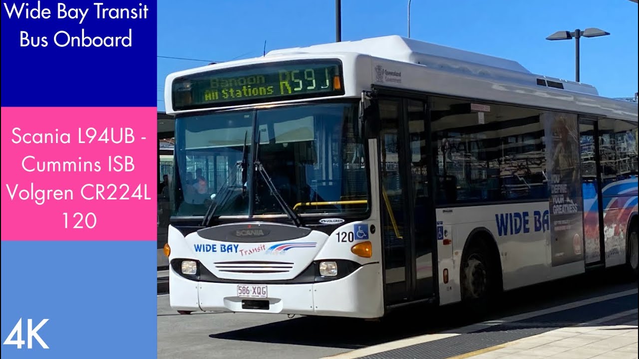 Wide Bay Transit Bus Onboard - Scania L94UB - Cummins ISB Volgren ...