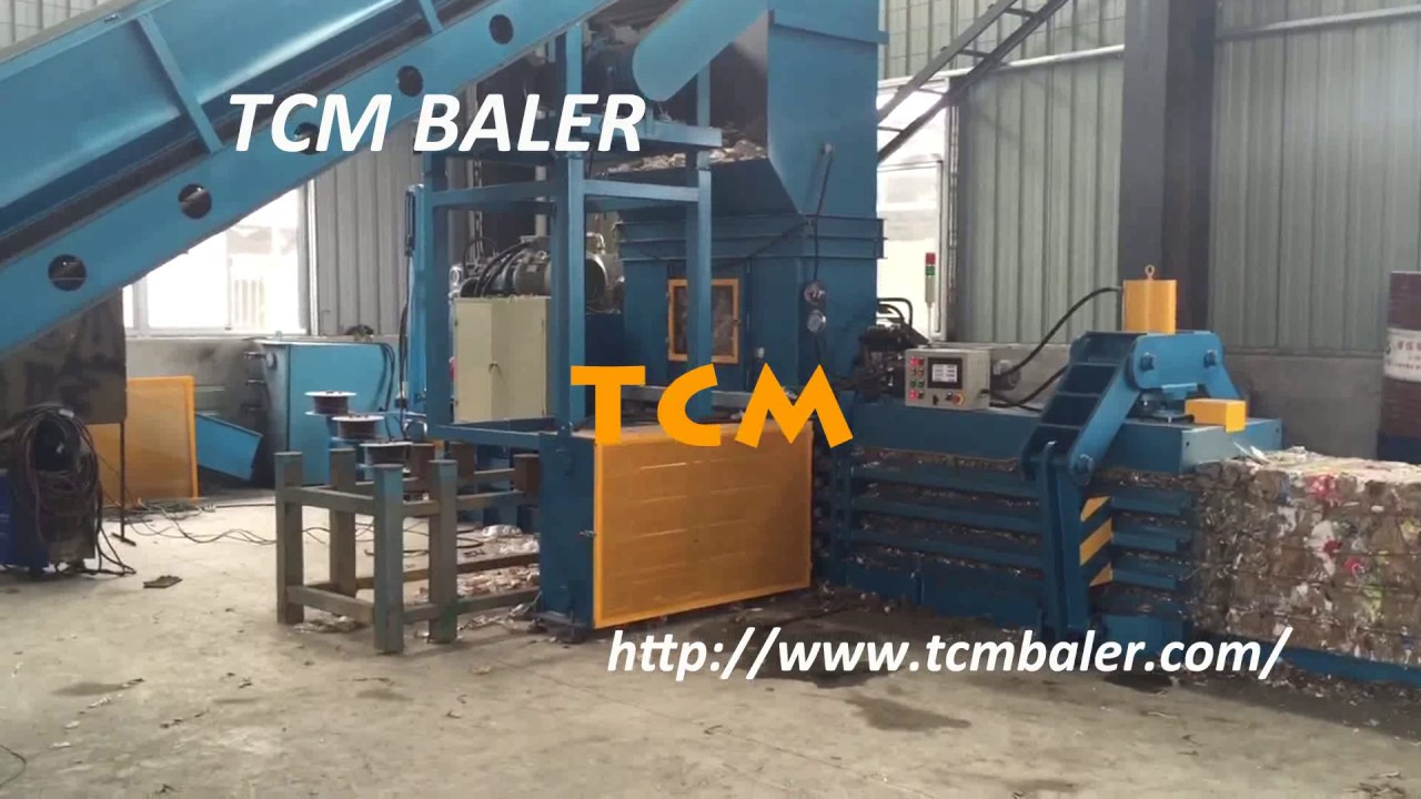Choosing the right cardboard baler american cardboard bailer - YouTube