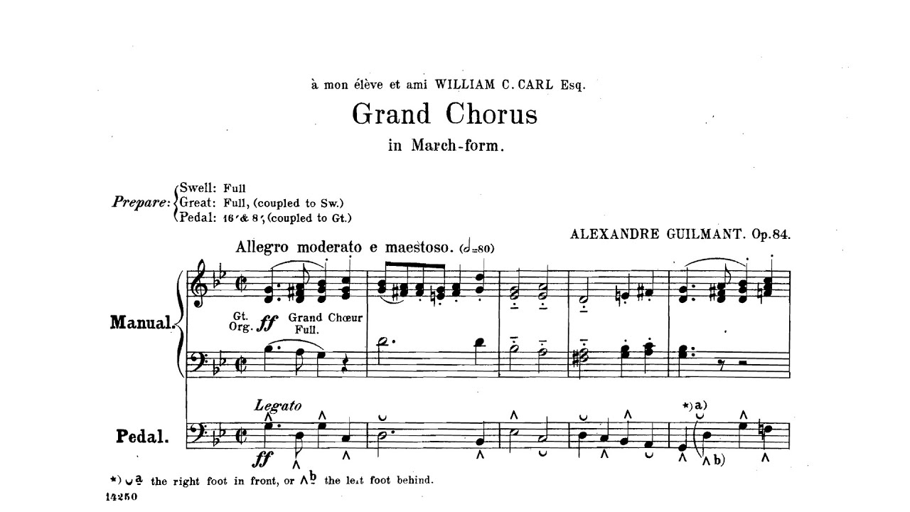 Guilmant - Op. 84, Grand Chorus in March-form - YouTube