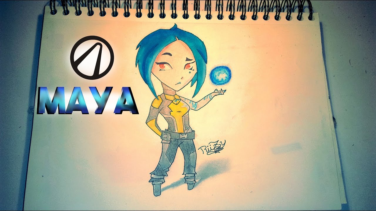 Speed-Drawing | MAYA (Chibi) - Borderlands 2 - YouTube