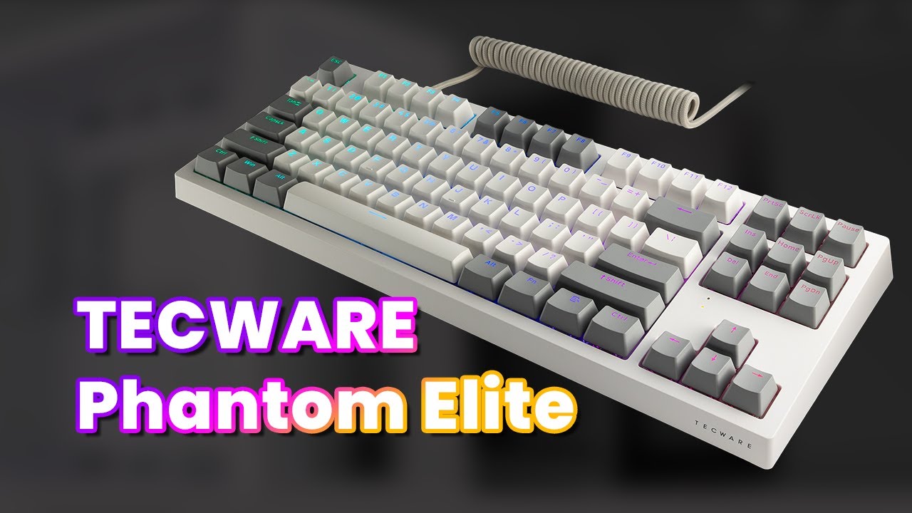 Upgrade your desk setup with the Tecware Phantom Elite Keyboard - YouTube