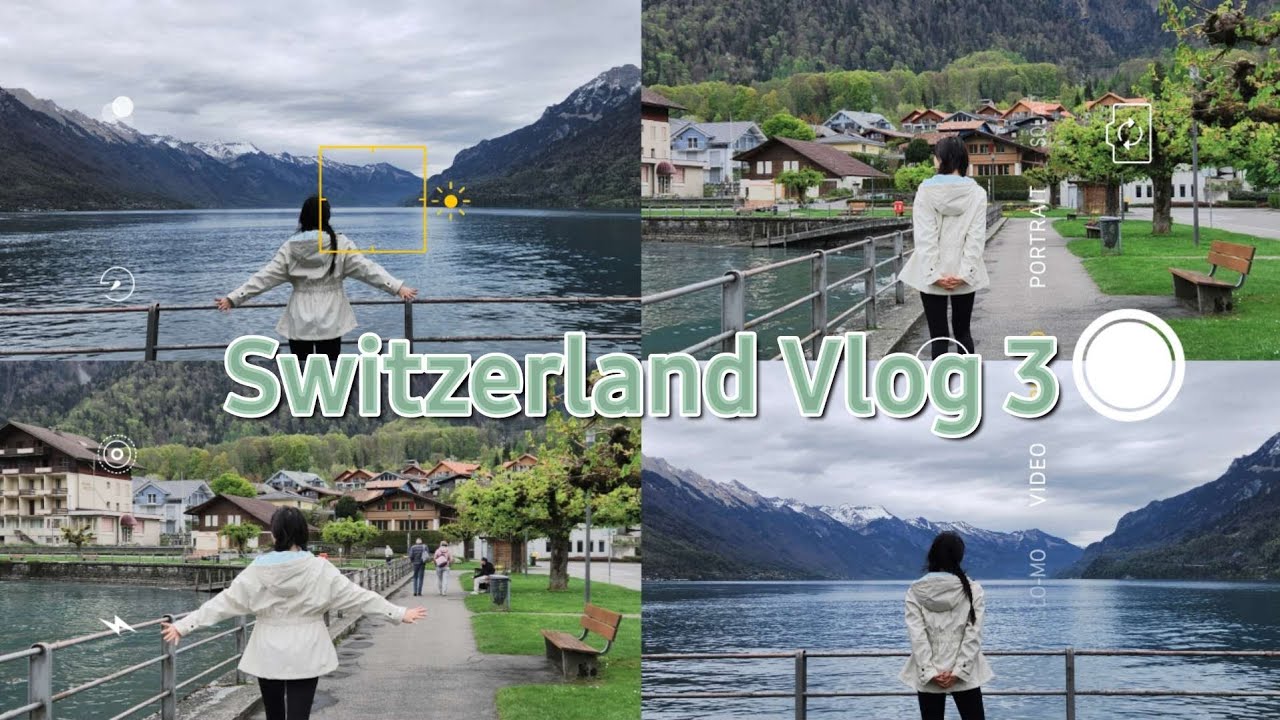 T Vlog 사랑의 불시착 촬영지 스위스 🇨🇭 인터라켄 이젤발트 툰호수 브리엔츠호수 기차 타기 전 잠깐 스위스