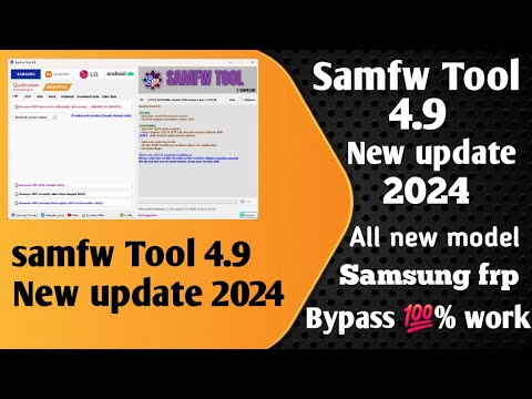 SamFw Tool 4.9 - 2024 Latest Version /Samsung FRP Bypass All Version ...