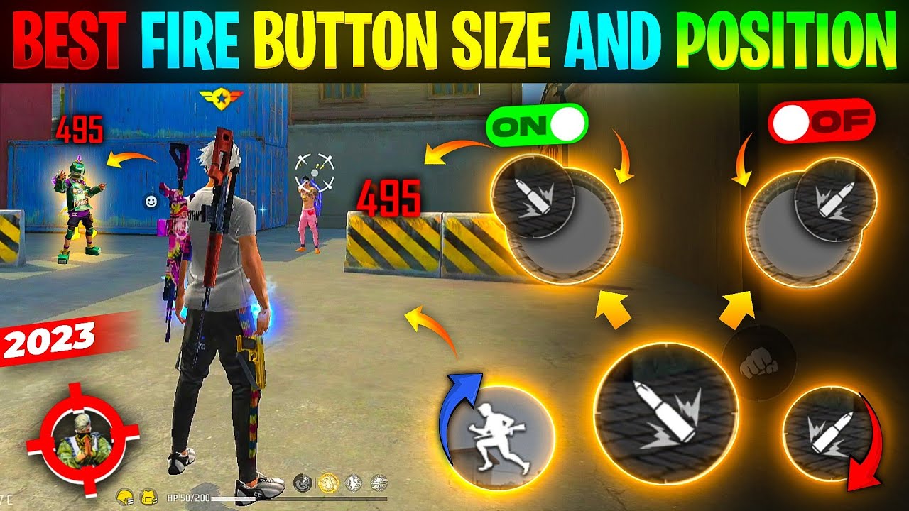 Best Fire Button Size In Free Fire | Fire Button Size And Position ...