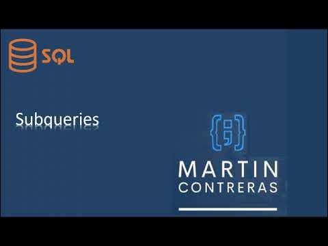 23. SQL subqueries, tutorial - YouTube