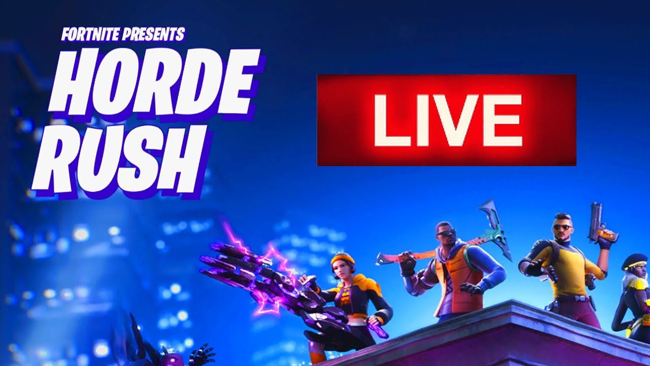 Fortnite HORDE RUSH with VIEWERS - Part 2 - YouTube