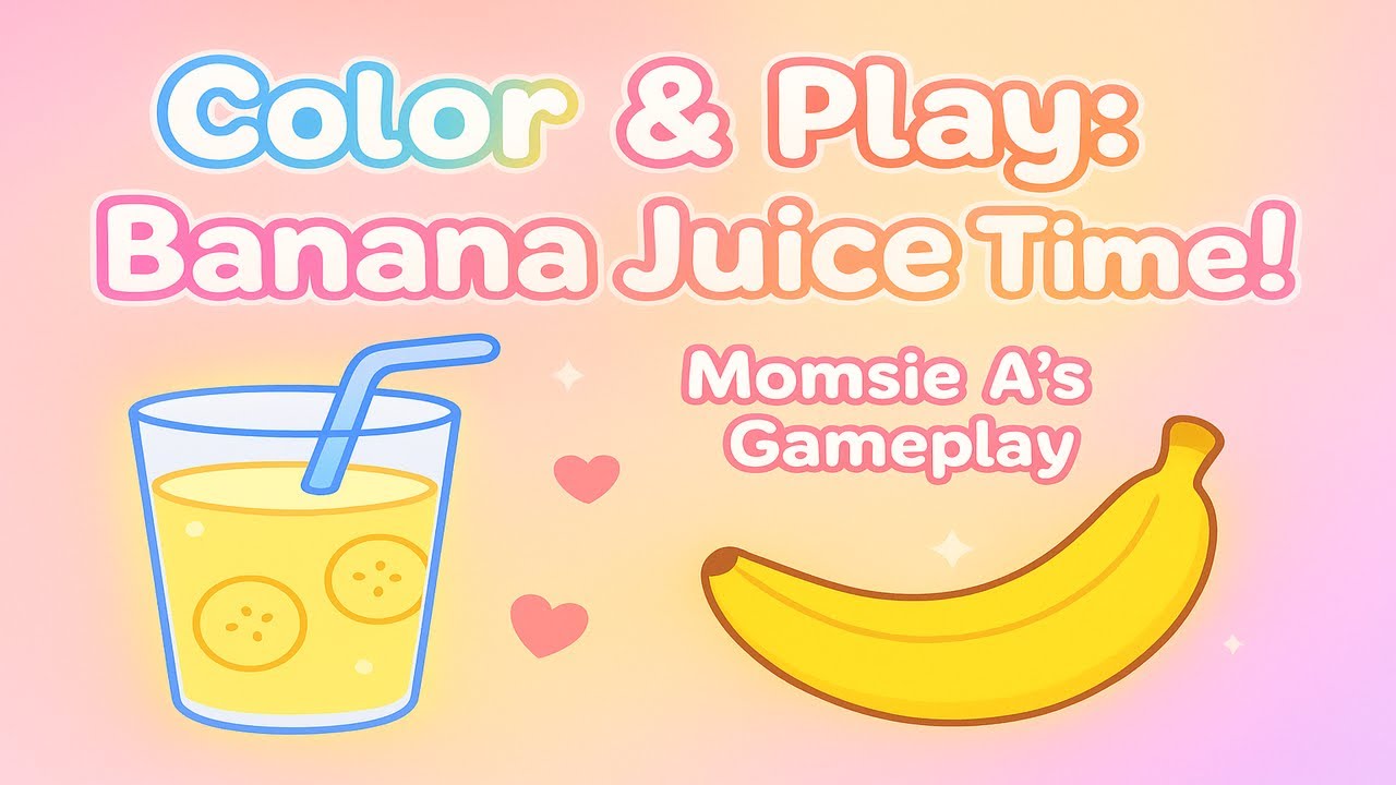 Coloring Refreshing Banana Juice 🍌 | Bimi Boo Food Coloring App ...