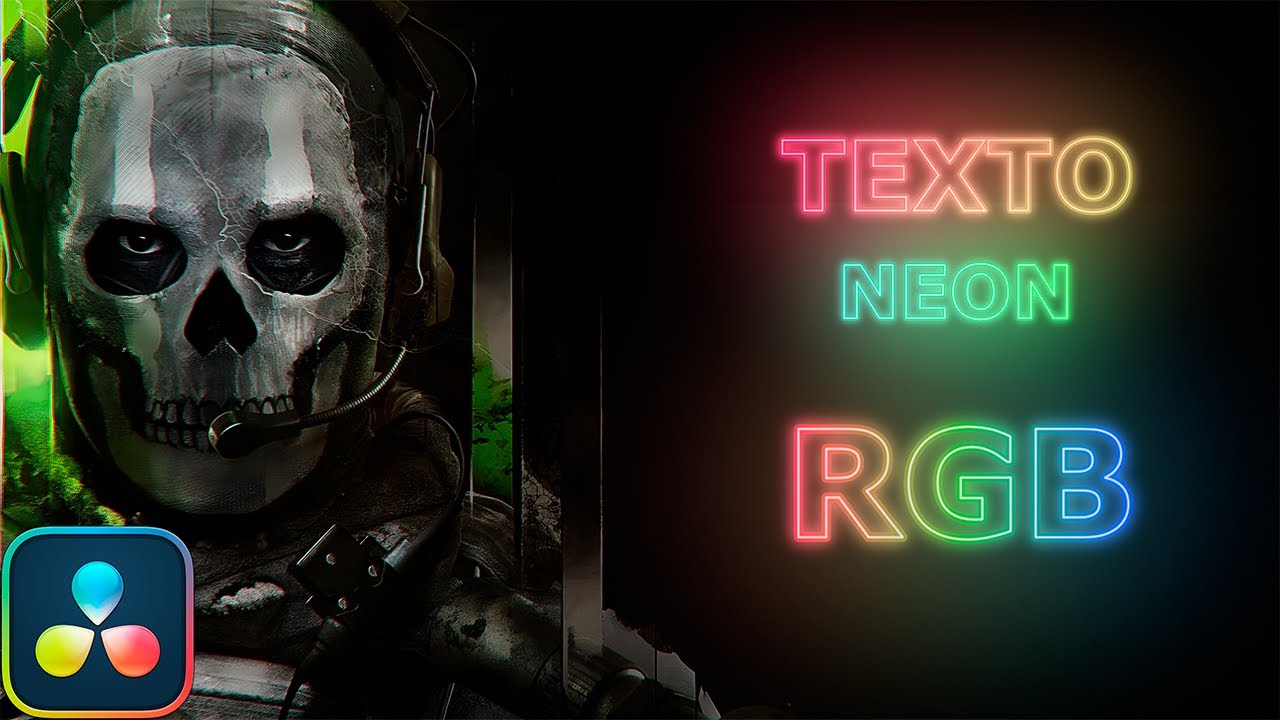 Como hacer TEXTOS NEON | TUTORIAL DAVINCI RESOLVE 18 en ESPAÑOL - YouTube