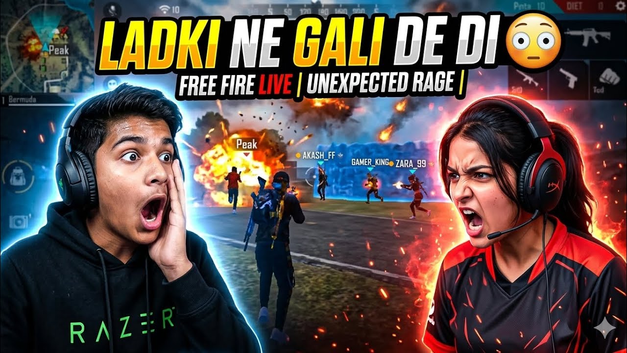 Ladki Ne Game Me Gali De Di 🤯 | Free Fire Funny Moments - YouTube