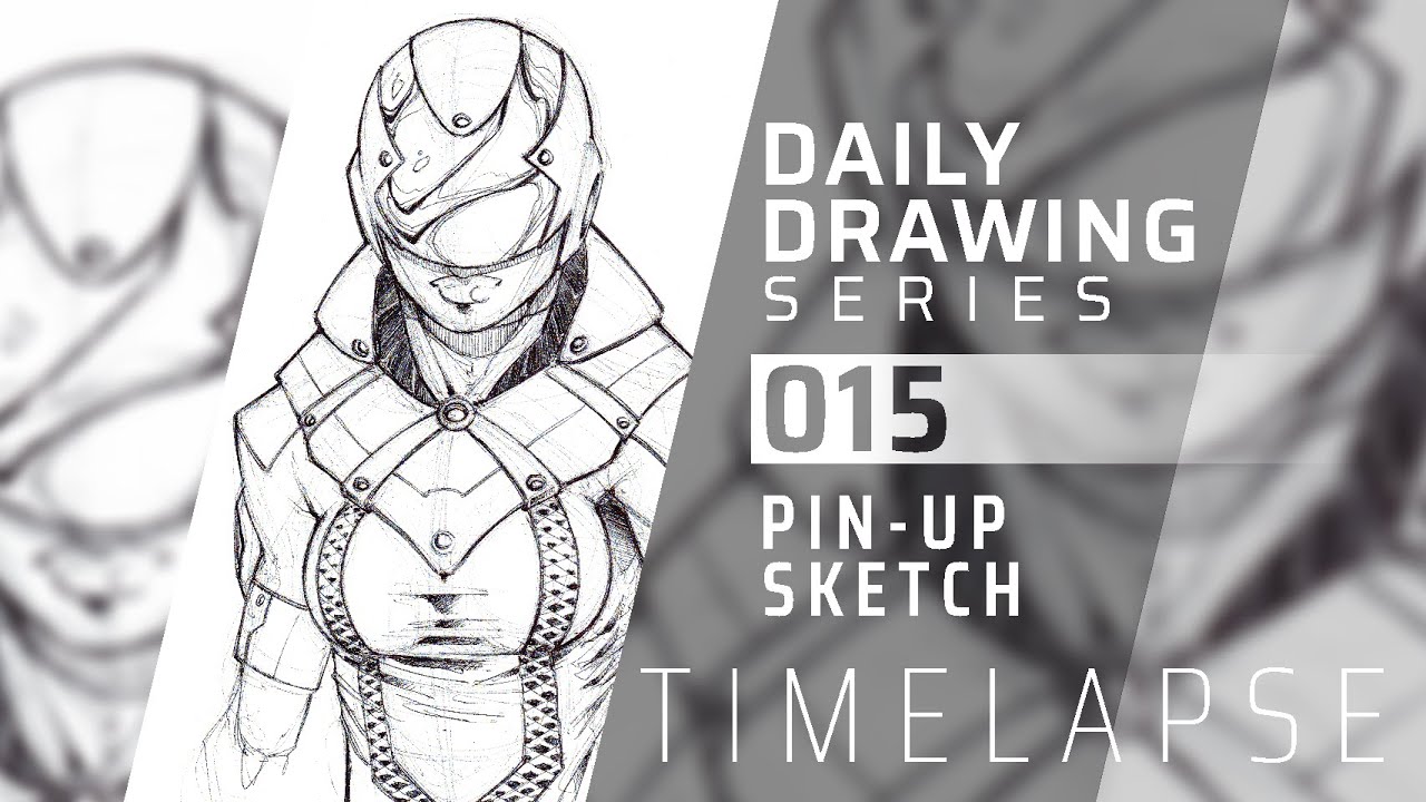 Daily Drawing Series 015 | Original Character Concept Sci-Fi Pin-Up Pen ...