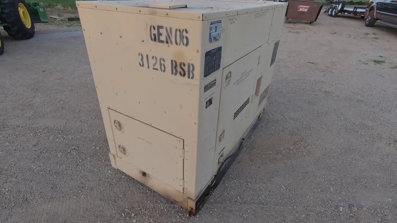 MEP-804A Military Generator - YouTube