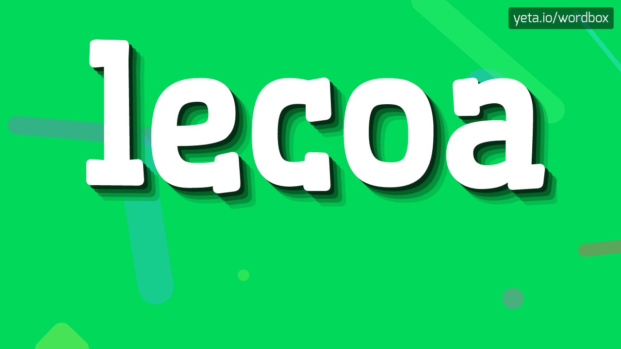 LECOA - HOW TO PRONOUNCE LECOA? #lecoa - YouTube