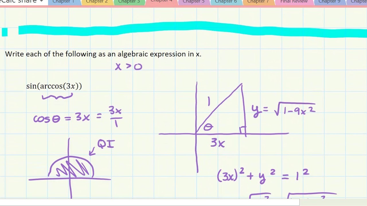 Composition of inverse trig function - YouTube