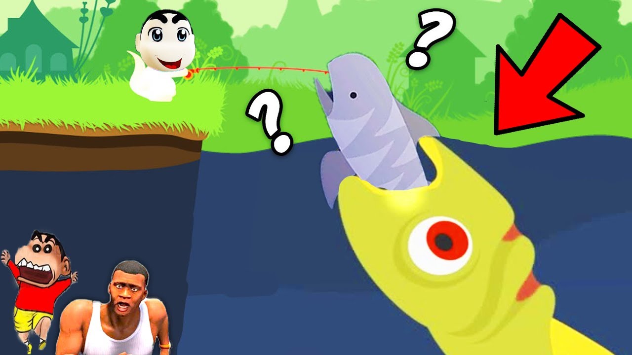 CATCHING HUGE FISHES in CAT GOES FISHING | SHARK FISH GAME with ...