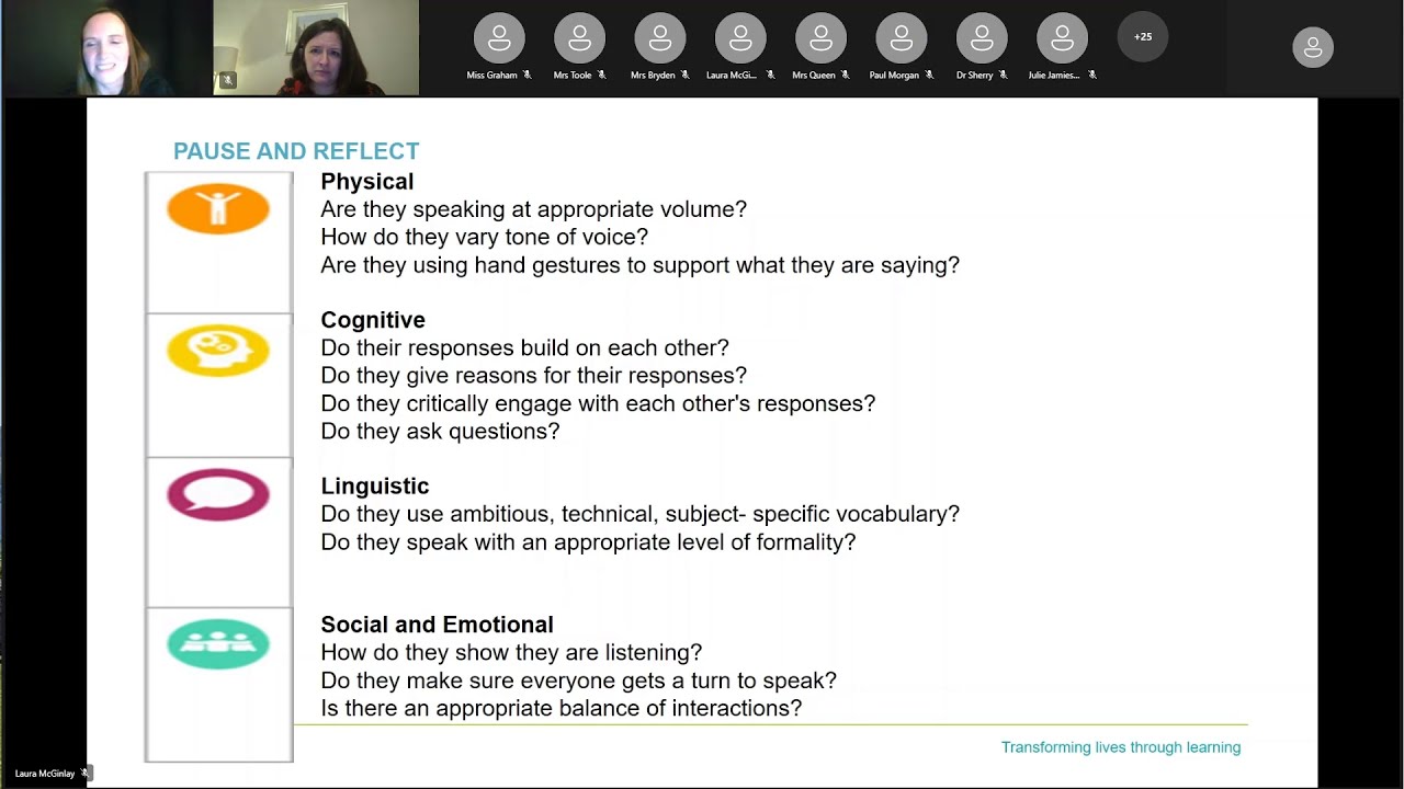 Listening and Talking video 4 - Group Discussion – Using the Oracy ...