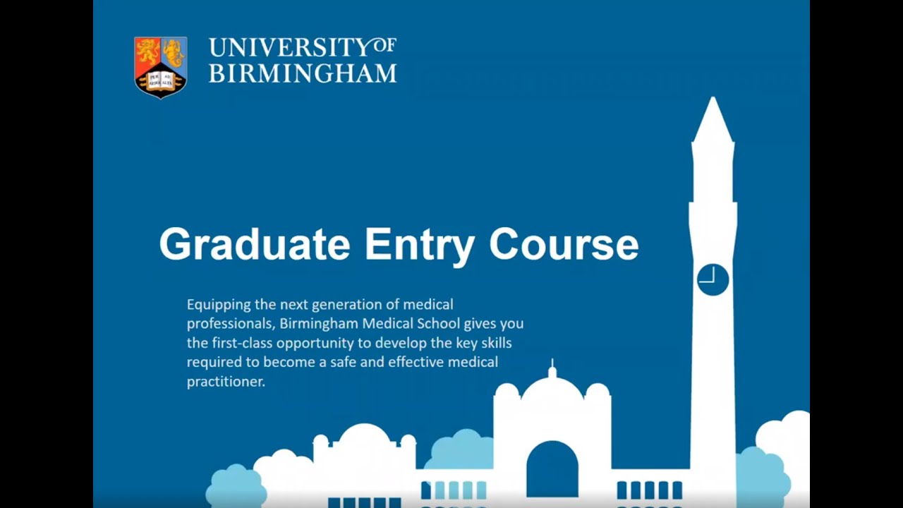 Graduate Entry Medicine Talk - Undergraduate Open Day - June 2020 - YouTube