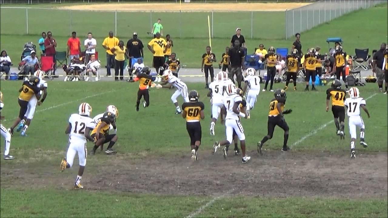 DeJon DJ Felton #10 Highlights Virginia Beach Mustangs Pop Warner - YouTube