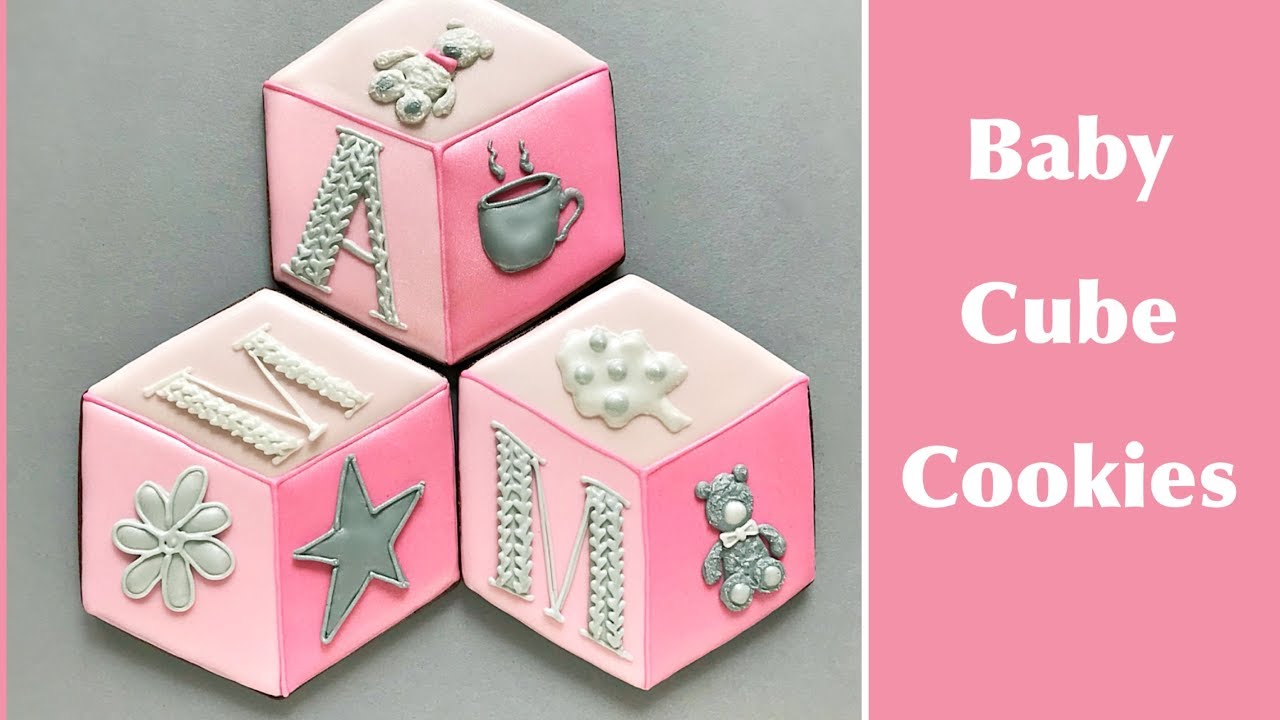 Baby Cube Cookies. Just a cute idea for Baby Shower or Birthday party ...