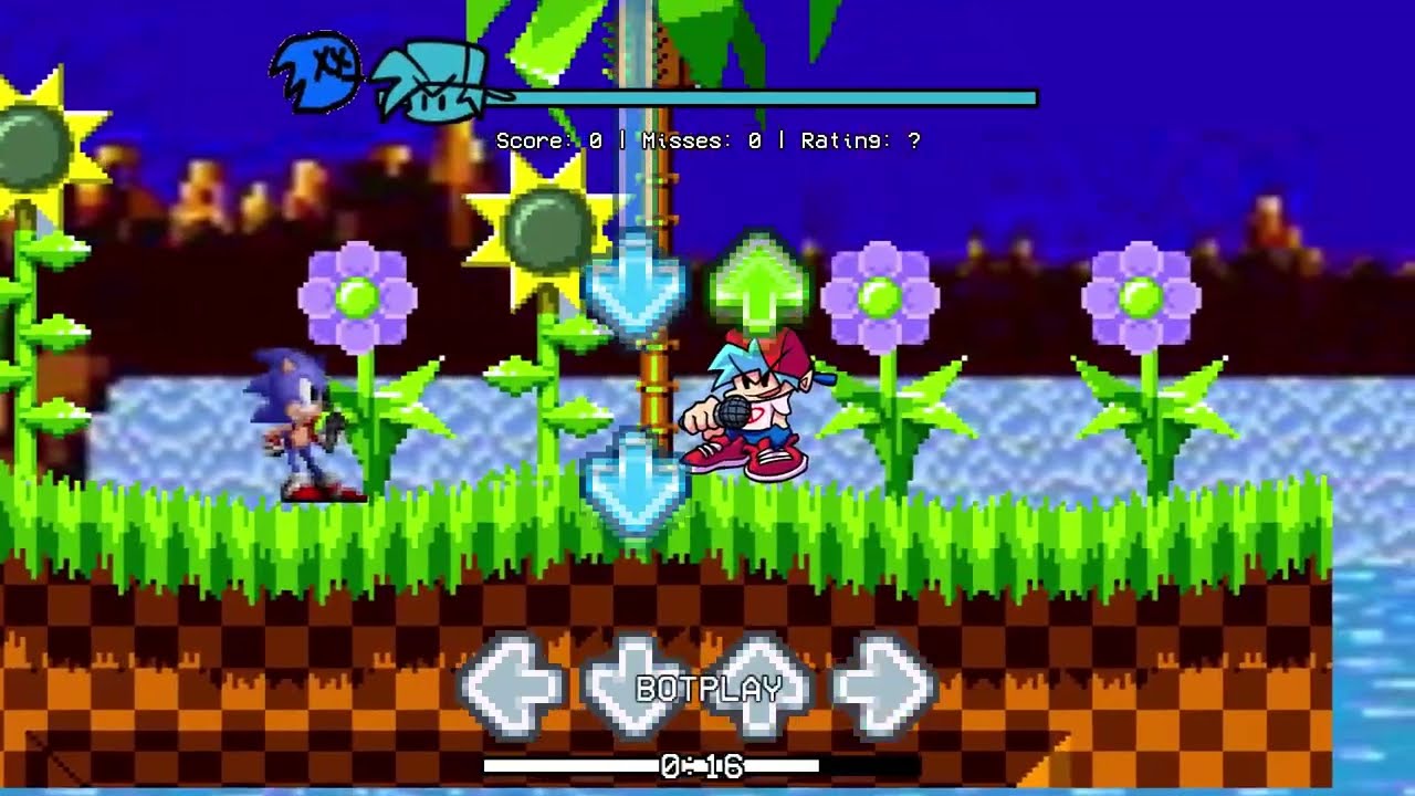 FNF V.S Super Sonic 16 Bit - YouTube